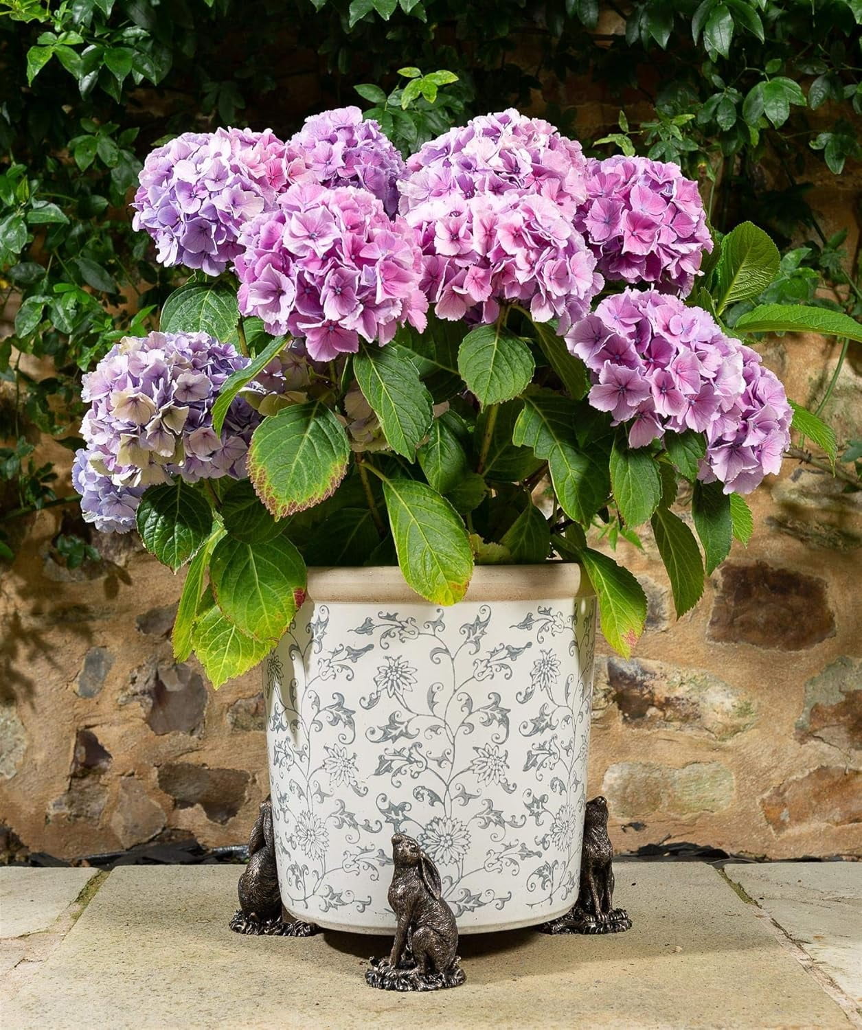 Potty Feet Large Moongazing Hare Figures Pot Feet Planter Riser - Pot ...