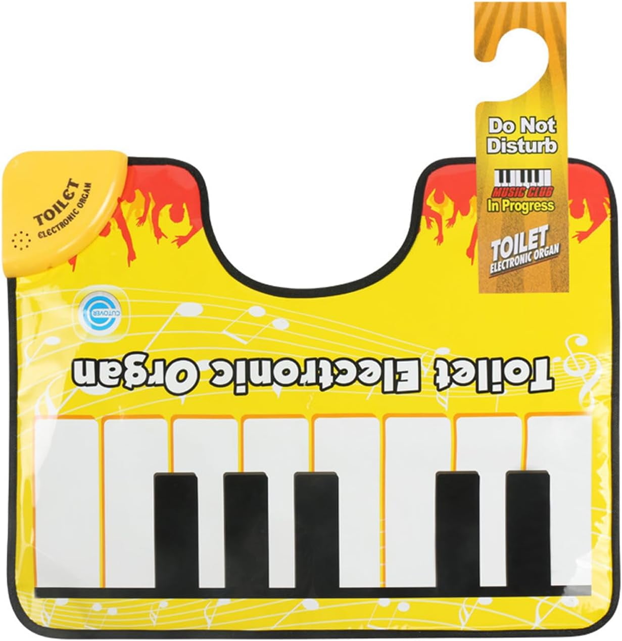 Potty Piano,Musical Keyboard Toilet Rug for Bathroom Fun, Toe Tapping ...