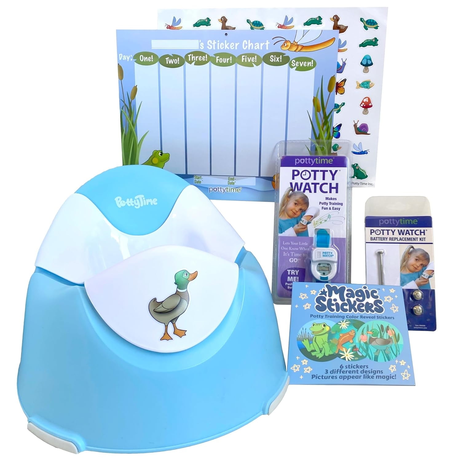Potty Time Party Pack - Includes Potty Watch, Potty Training Seat, Easy ...
