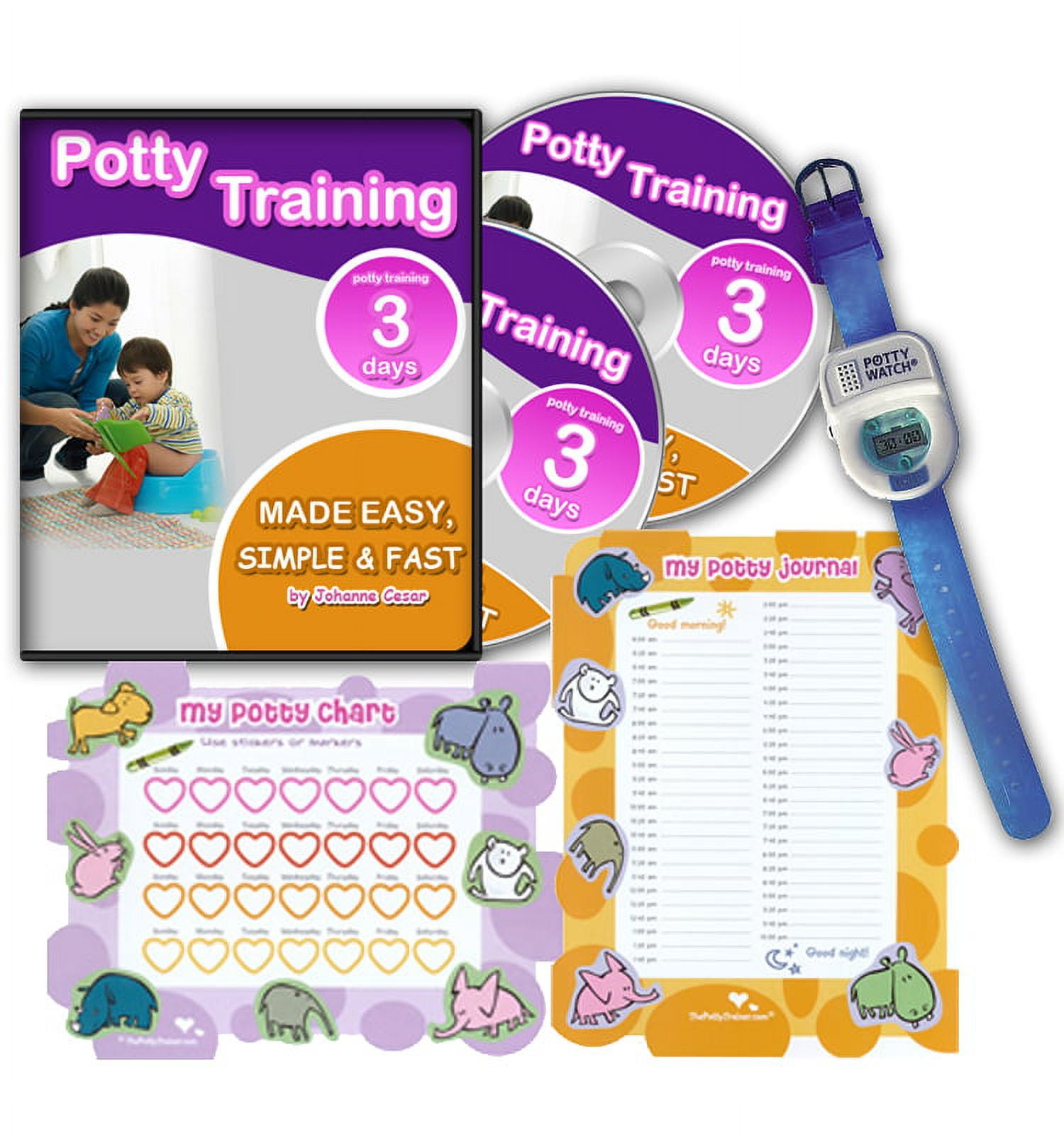 The Potty Trainer, Potty Training in 3 Days Kit for Boys, Audio Guide ...