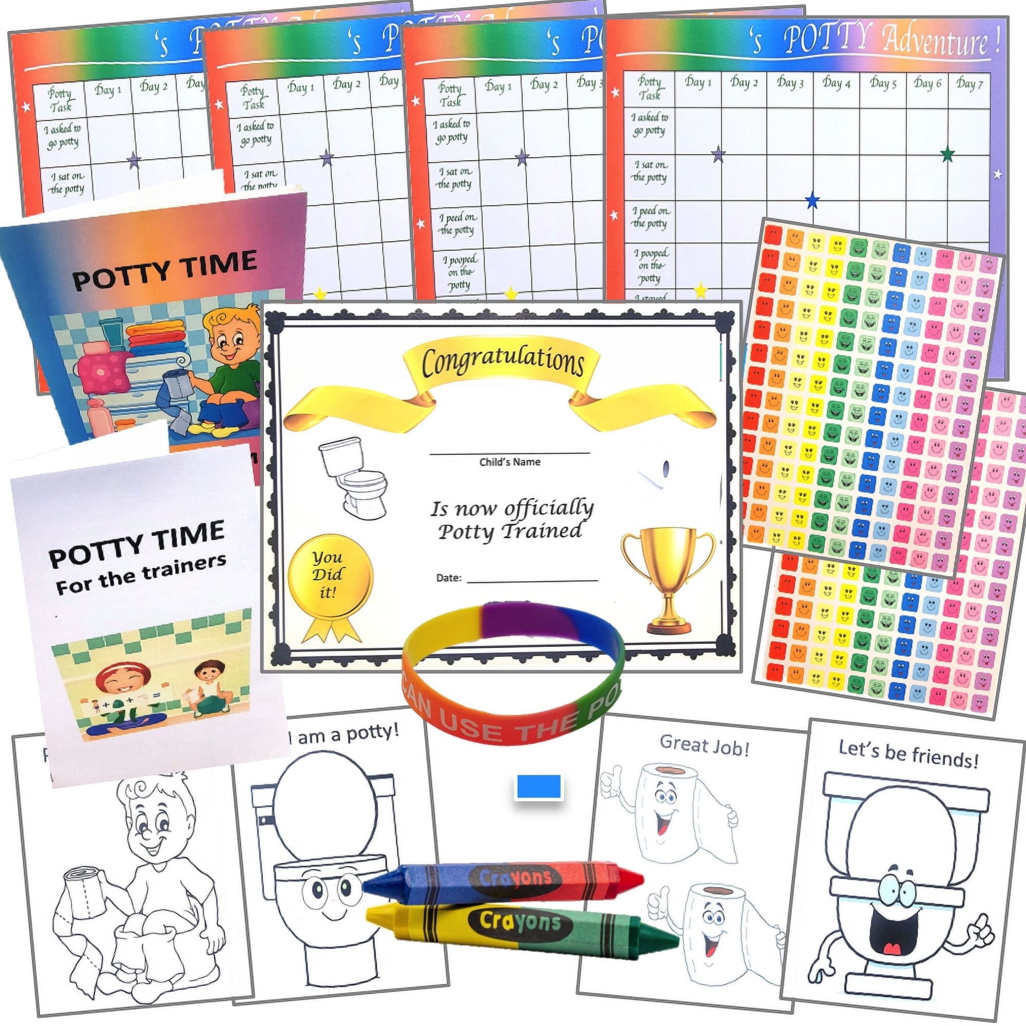 BB Boutique Potty Training Kit- Guide, Book, Charts, Stickers ...
