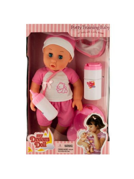 Potty Training Baby Doll with Accessories (Available in a pack of 1 ...