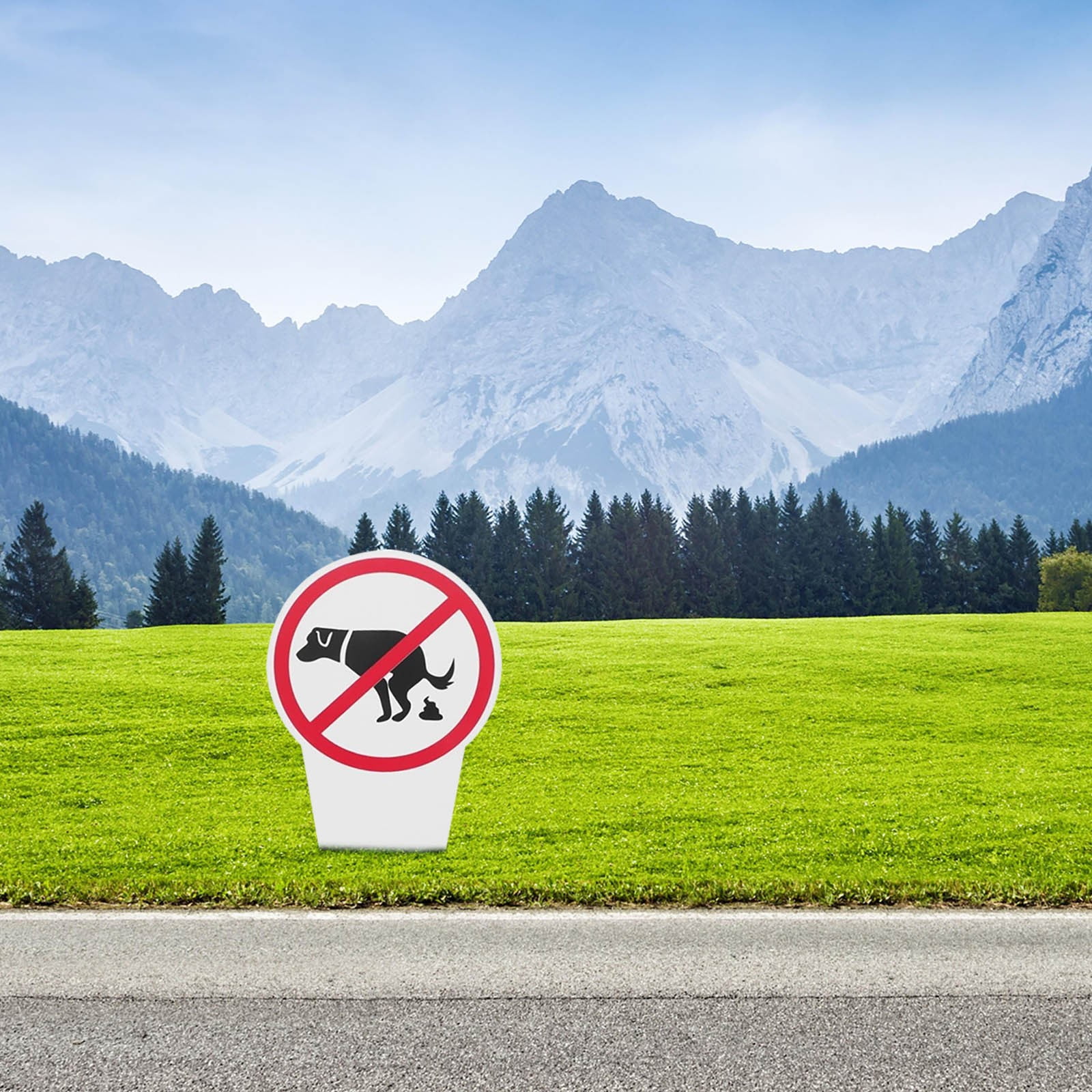 Potty Training Garden Signs, No Pet Waste Stickers, Durable Plastic ...