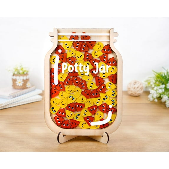Potty Training Reward Jar, Kids Toilet Incentive Jar with Poo and Drop ...