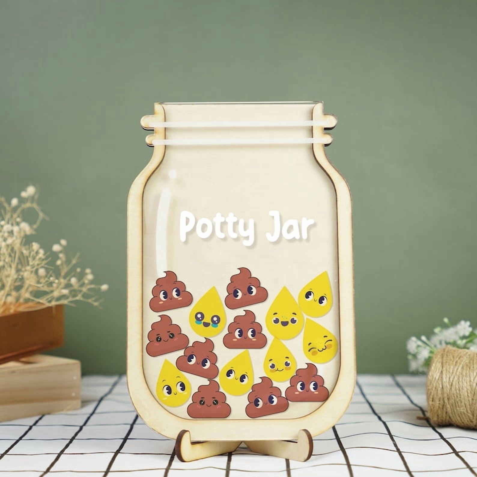 Potty Training Reward Jar, Kids Toilet Reward, Poo Tokens, Potty Jar ...