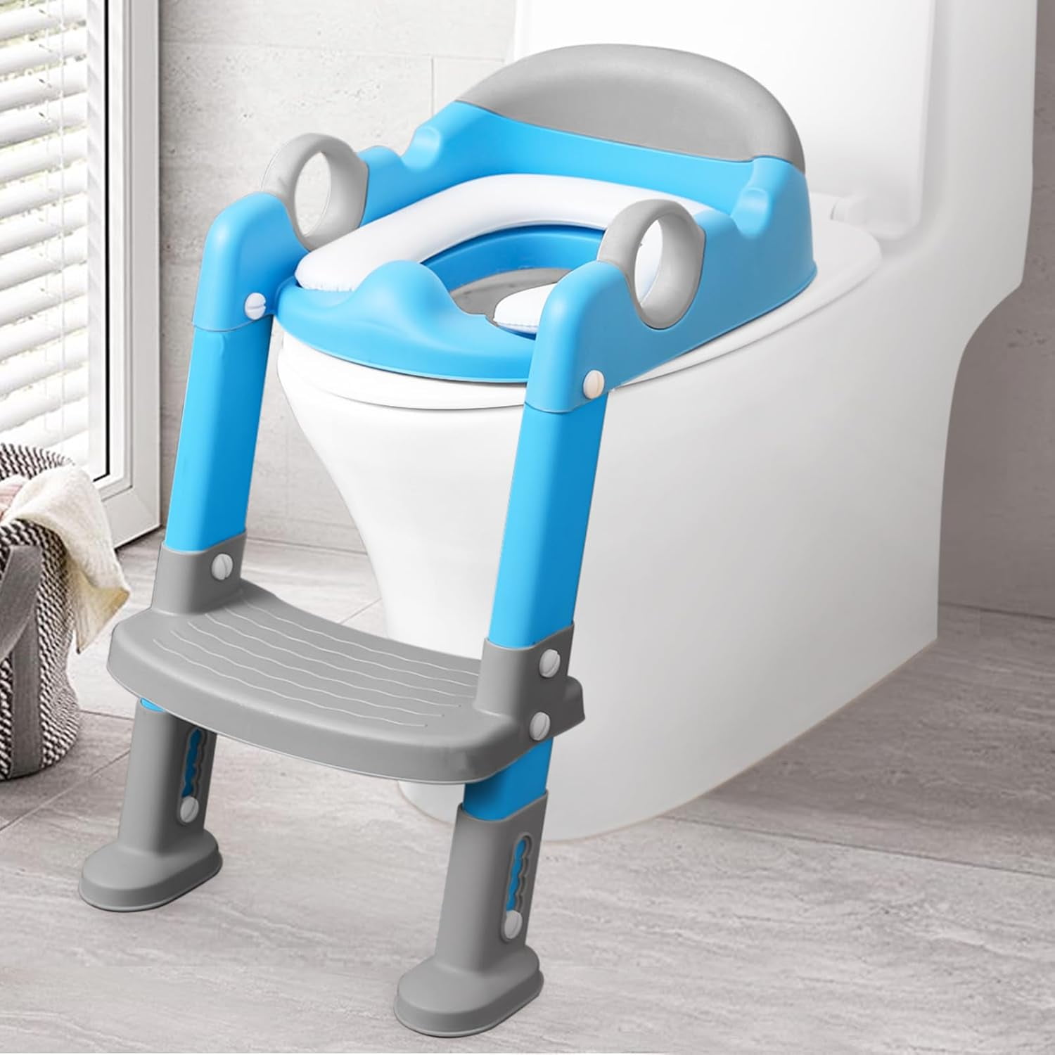 Potty Training Seat with Ladder for Toddler and Kids,Sturdy Potty ...