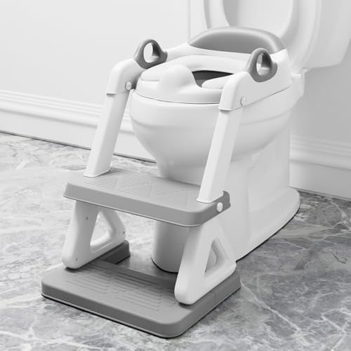 Potty Training Seat with Step Stool Ladder for Kids and Toddler, Sturdy ...