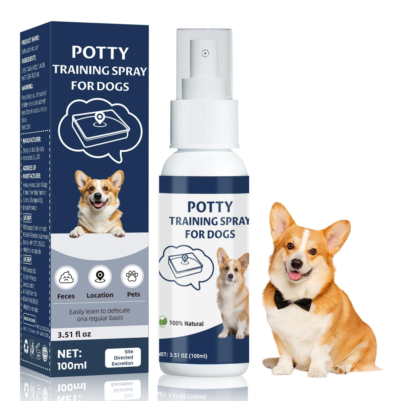 Potty Training Spray for XEF1 Dogs,Puppy Potty Training Spray,Address ...