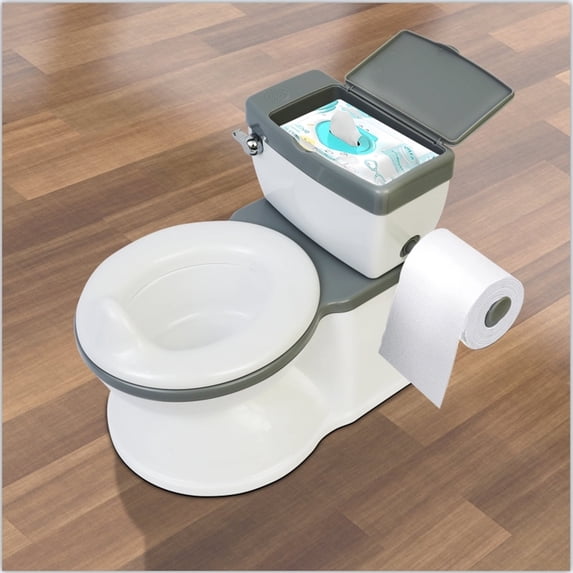 BAOKALER Potty Training Toilet, Anti-skid Rubber Base, Realistic Flush ...