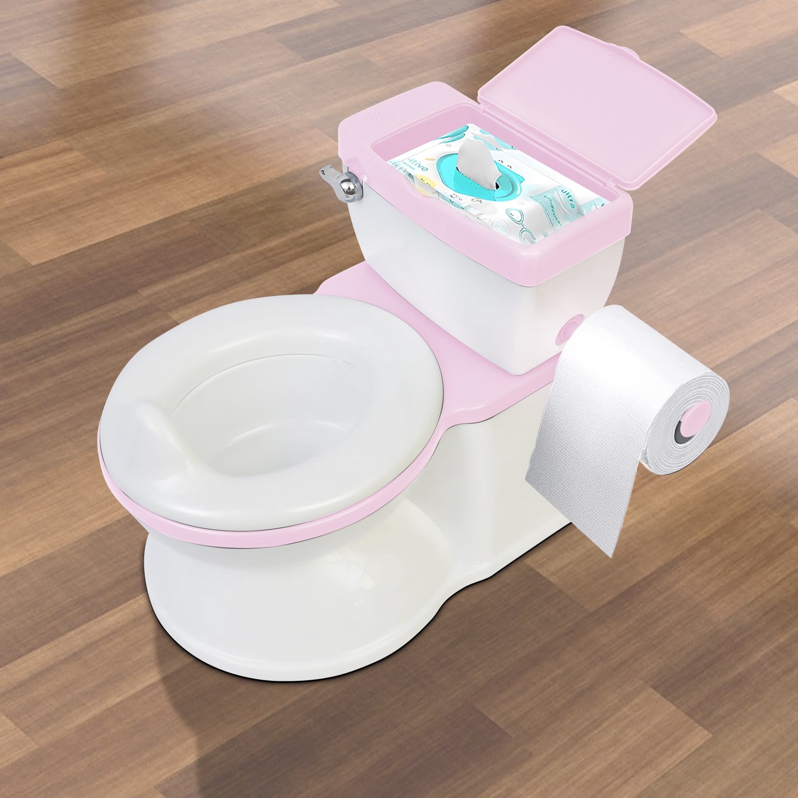 Potty Training Toilet for Kids and Toddlers with Realistic Flushing ...