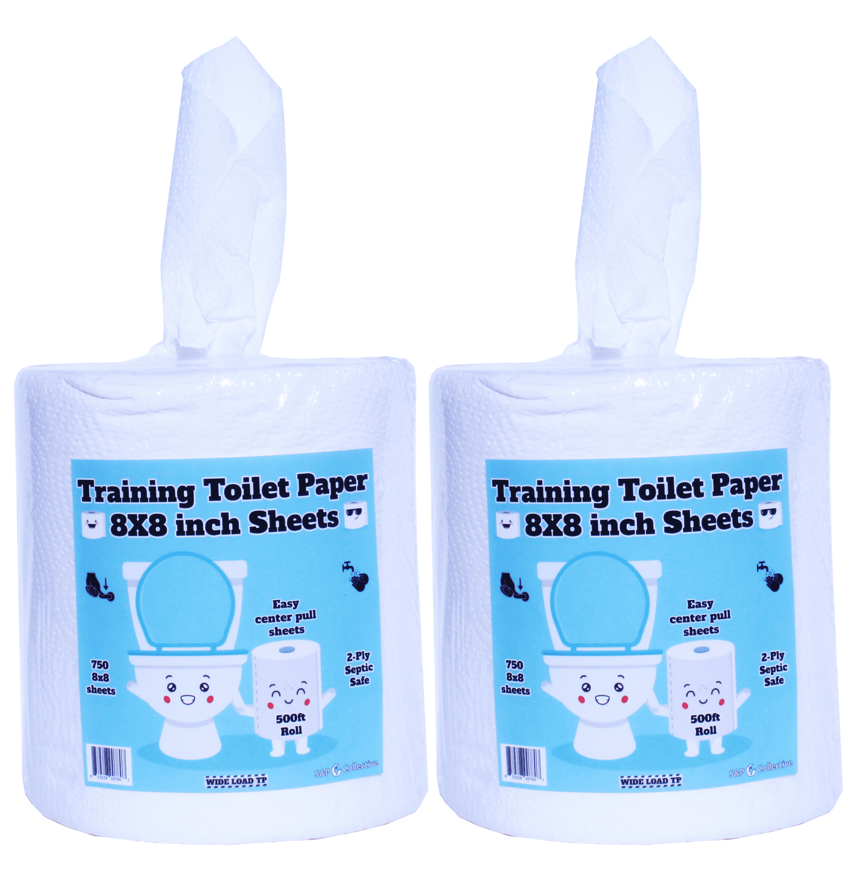 Potty Training Toilet Paper 8 inch x 8 inch sheets for Toddlers and ...
