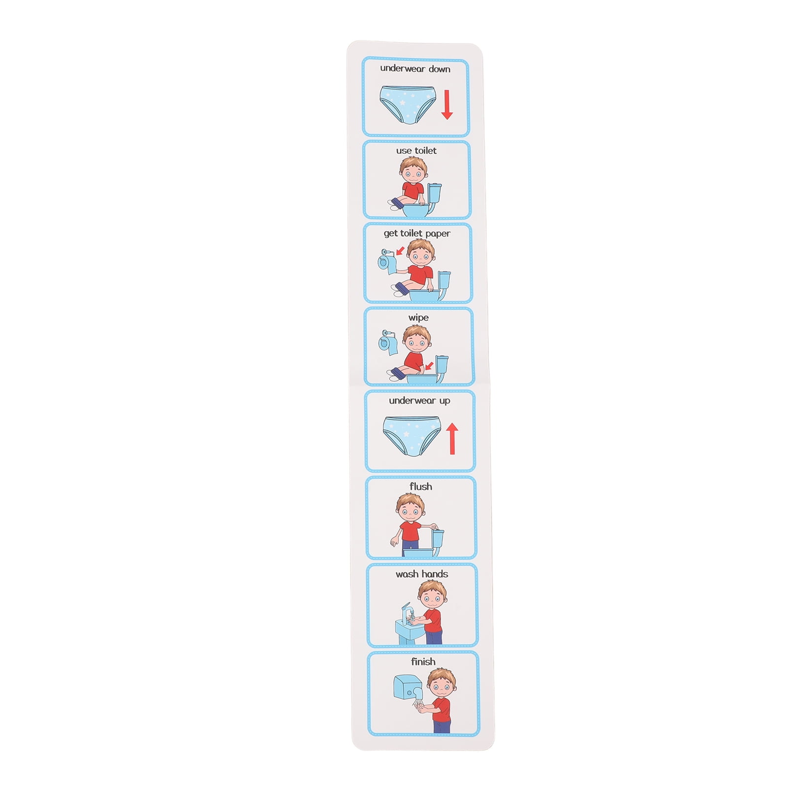 Potty Training Visual Schedule Independent Living Skills Step By Step ...
