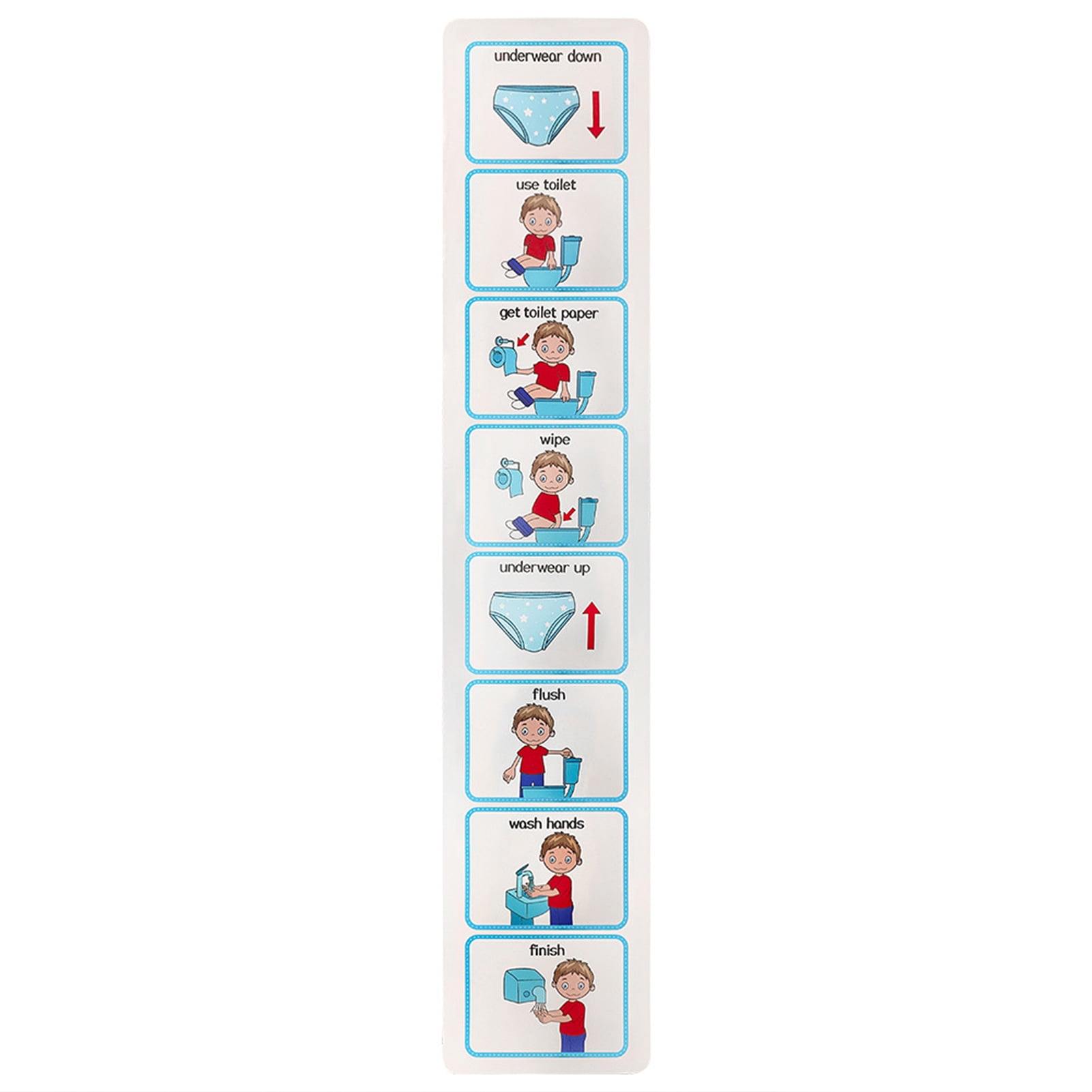 Potty Training Visual | Toilet Monitoring Chart Sticker | Teach Kids to ...