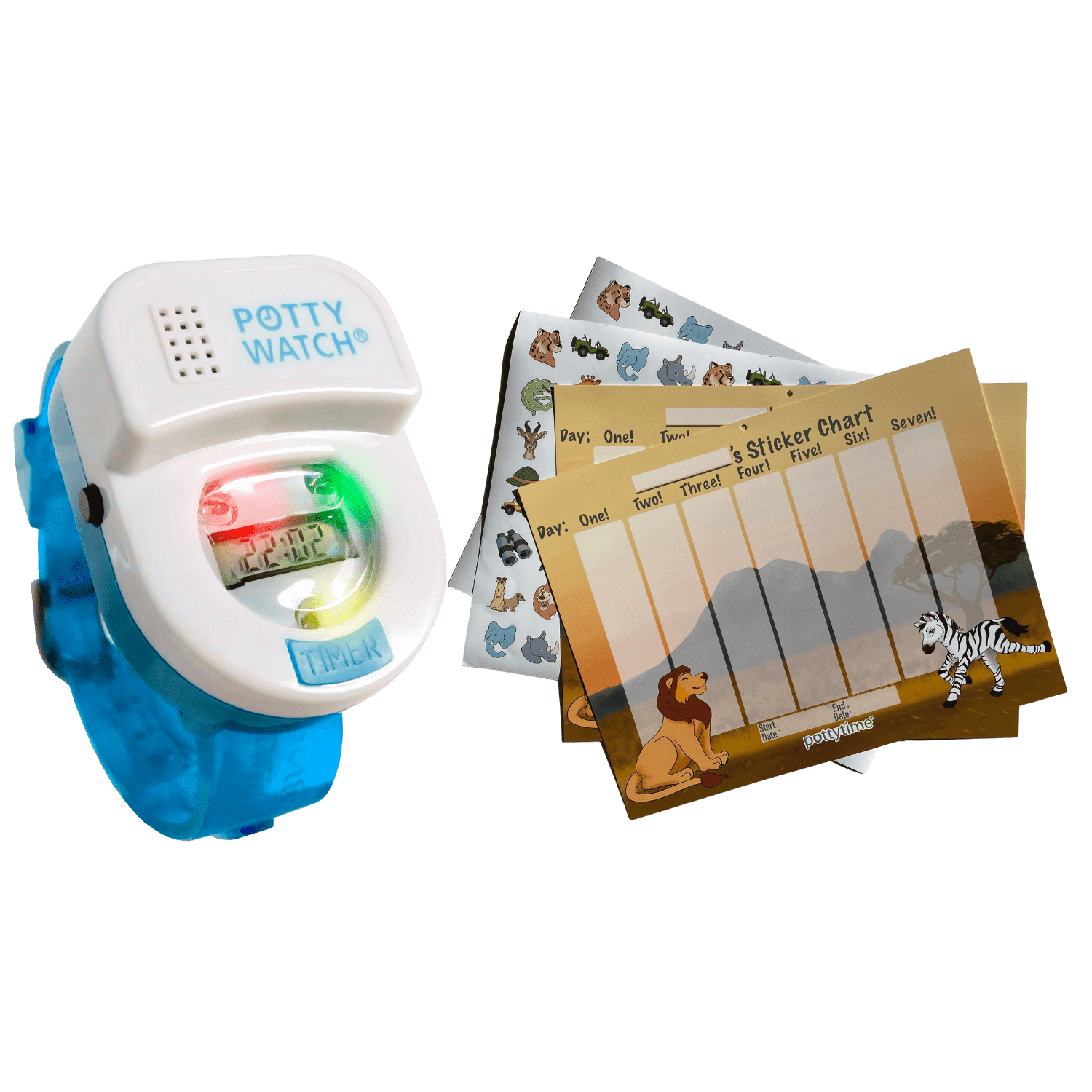 Potty Watch with Training Sticker Chart - Potty Reminder Watch and ...