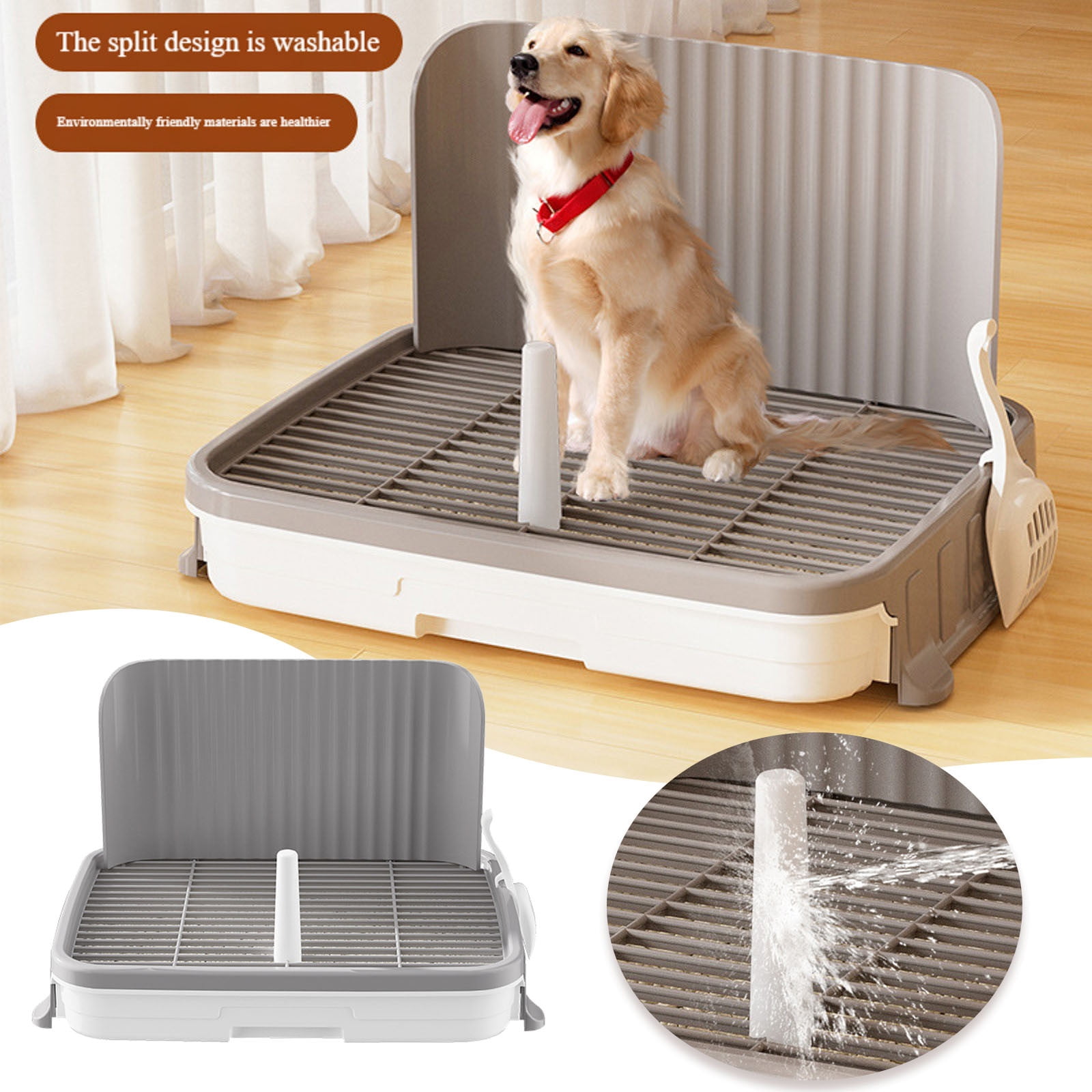 Dog Potty - Heavy Duty Indoor Dog Toilet Station Multifunctional Puppy ...