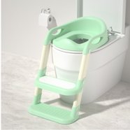 Mommy's Helper Padded Potty Seat with built in ladder non-slip step ...