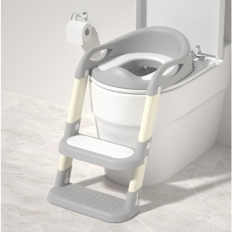 Potty seat with step stool ladder, new triangular stabilized base two ...