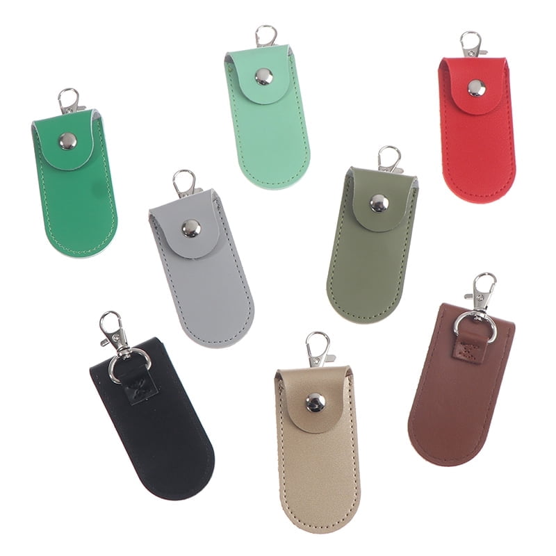 Pouch Bag Case Protective Leather With Keychain For Usb Flash Drive ...