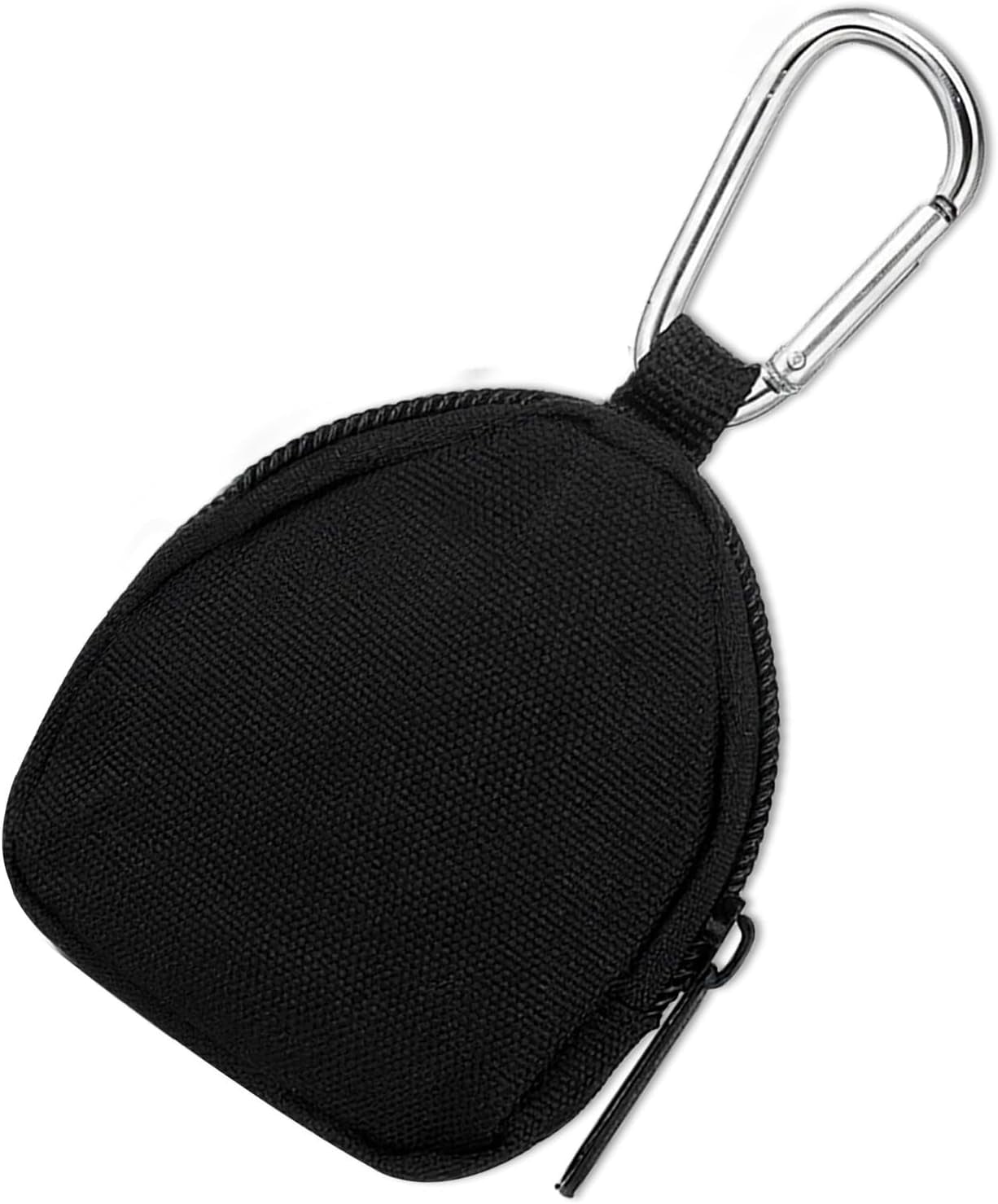 Pouch, Black Mini Coin Purse Keychain, Black Nylon Coin Pouch for ...