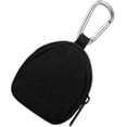 Pouch, Black Mini Coin Purse Keychain, Black Nylon Coin Pouch for ...