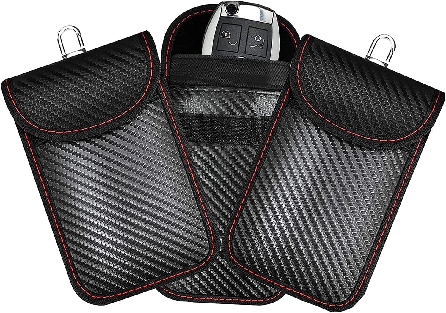 Pouch for Car Keys, Casewin 3Pcs Car Key Signal Blocker Pouch, Car Key ...