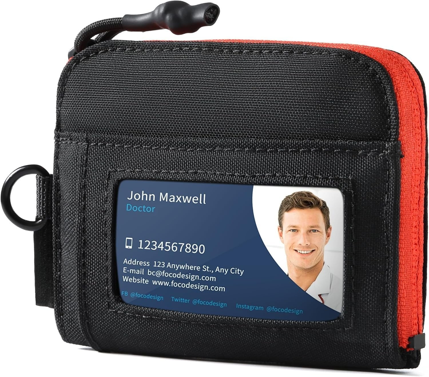 Pouch for Men & Women, RFID Blocking 500D NYLON Minimalist Wallet with ...