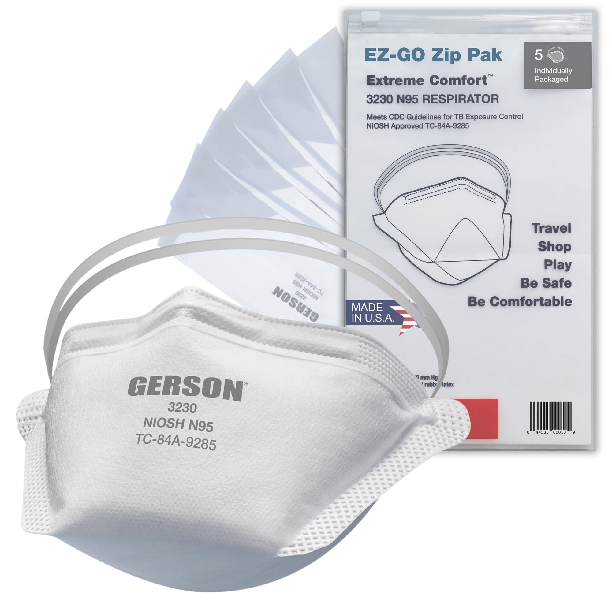 Pouch Respirator Masks White Respirator Masks For Adults 3230 Series ...
