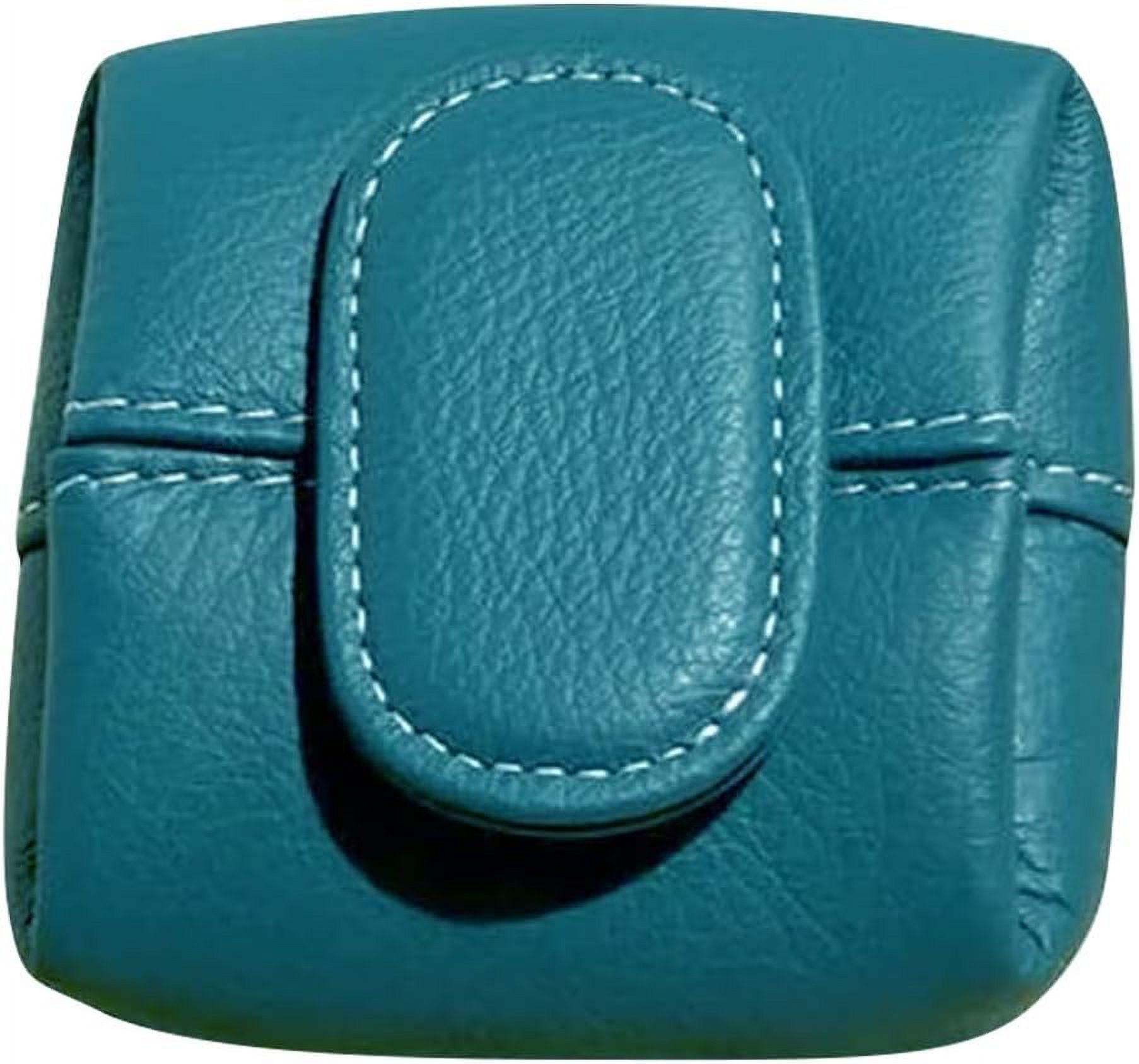 Pouch Square Snap Change Holder Mini Pocket Wallet Cowhide Purse ...