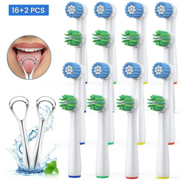 Keten Electric Toothbrush Replacement Heads 4 Types 16 Pack Compatible ...