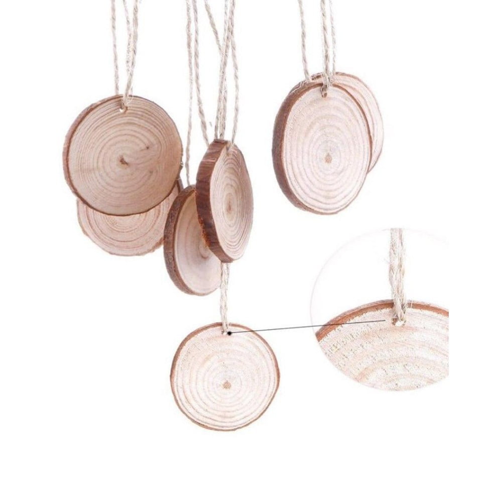 Pouches For Organization 10PCS 67cm Unfinished Predrilled Wood Slices ...