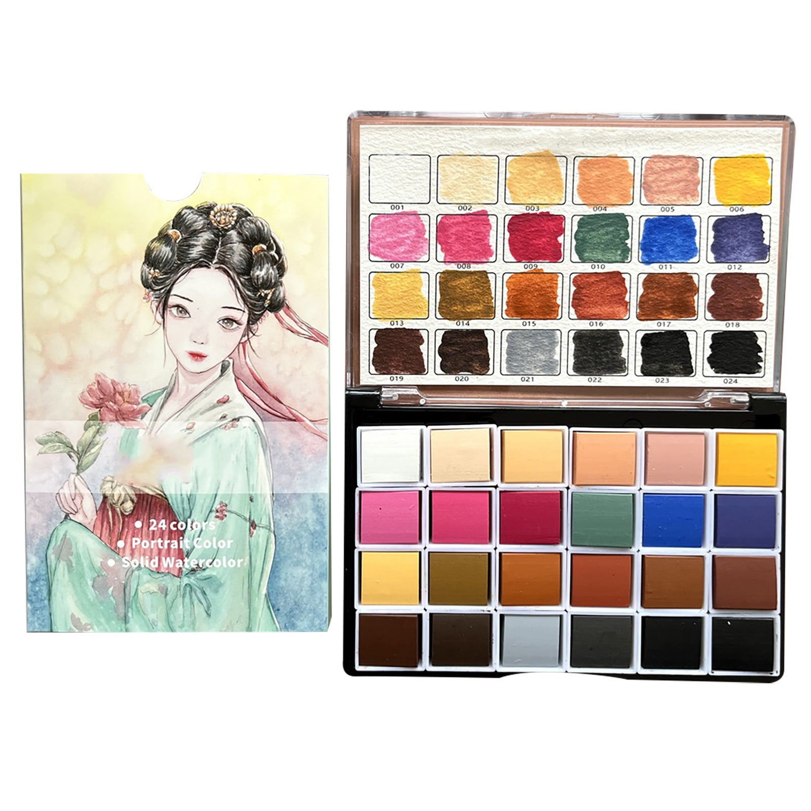 Pouches For Organization 24 Color Glitter Watercolor Paints Set ...