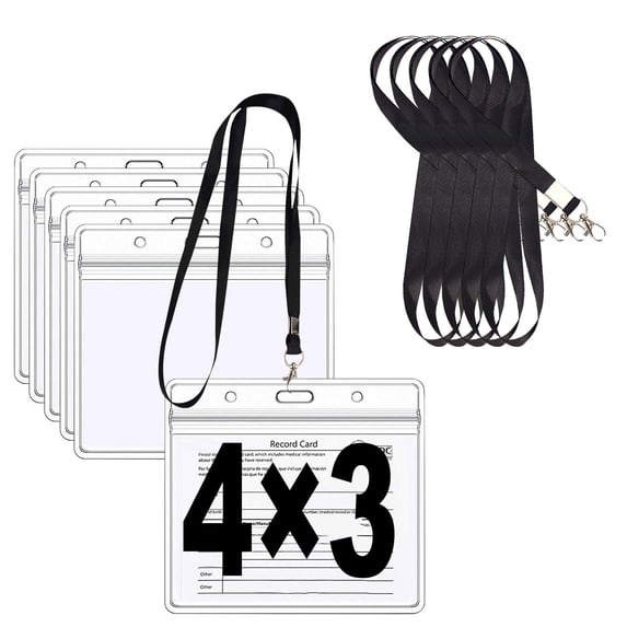 Pouches For Organization Breakaway Lanyards with ID Holder Clear Name ...