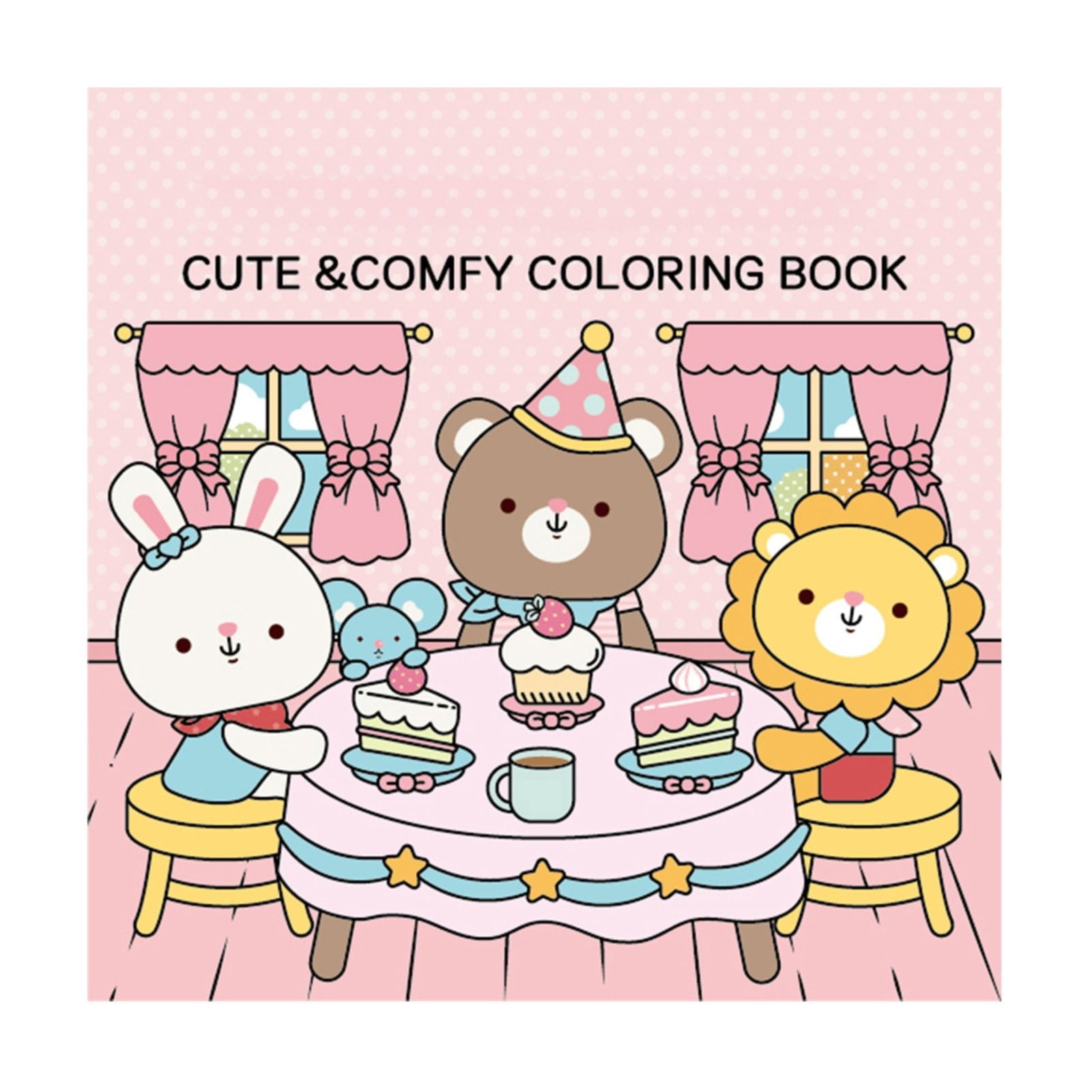 Pouches For Organization Coloring Book 40 Comfortable Friends Coloring ...