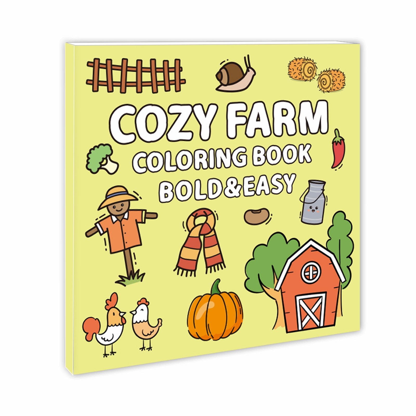 Pouches For Organization Coloring Book Coloring Book 40 Sheets Of Food ...