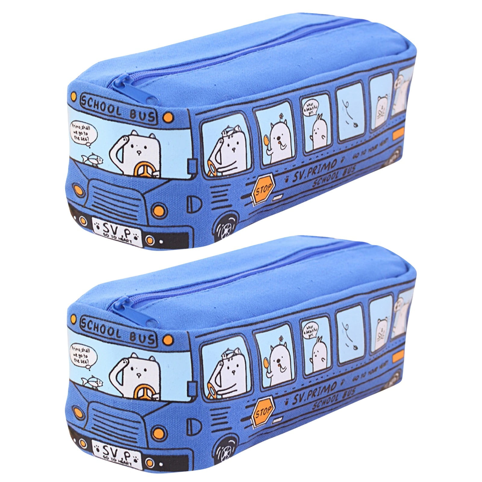 Pouches For Organization Creative Student Stationery Small Animal Buses ...
