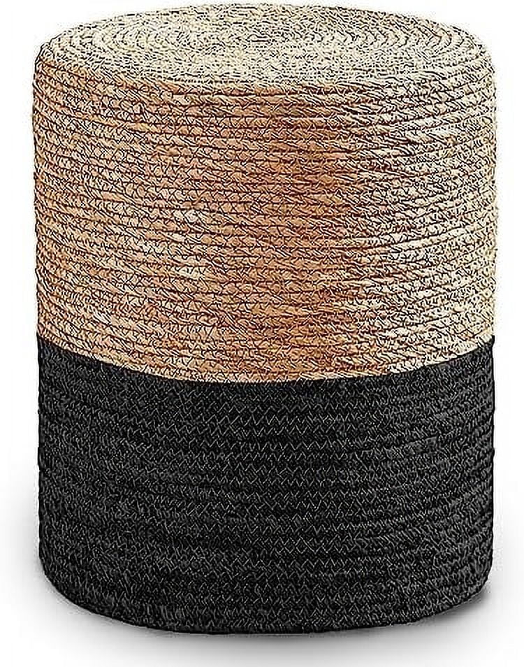 Pouf Ottoman, Handwoven Seagrass Braided Pouffe, Boho Decor Floor Chair ...