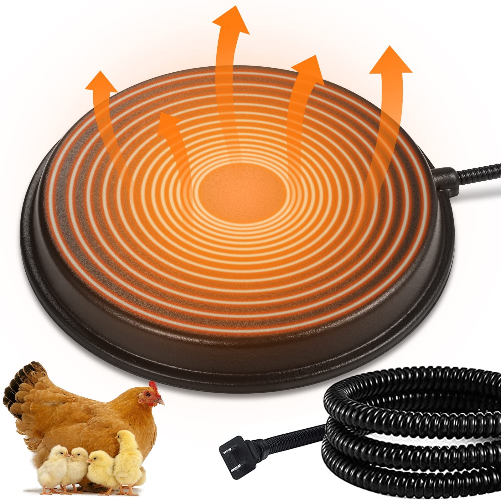 Motomate Chicken Waterer Thermostatically Controlled Heater Base for ...