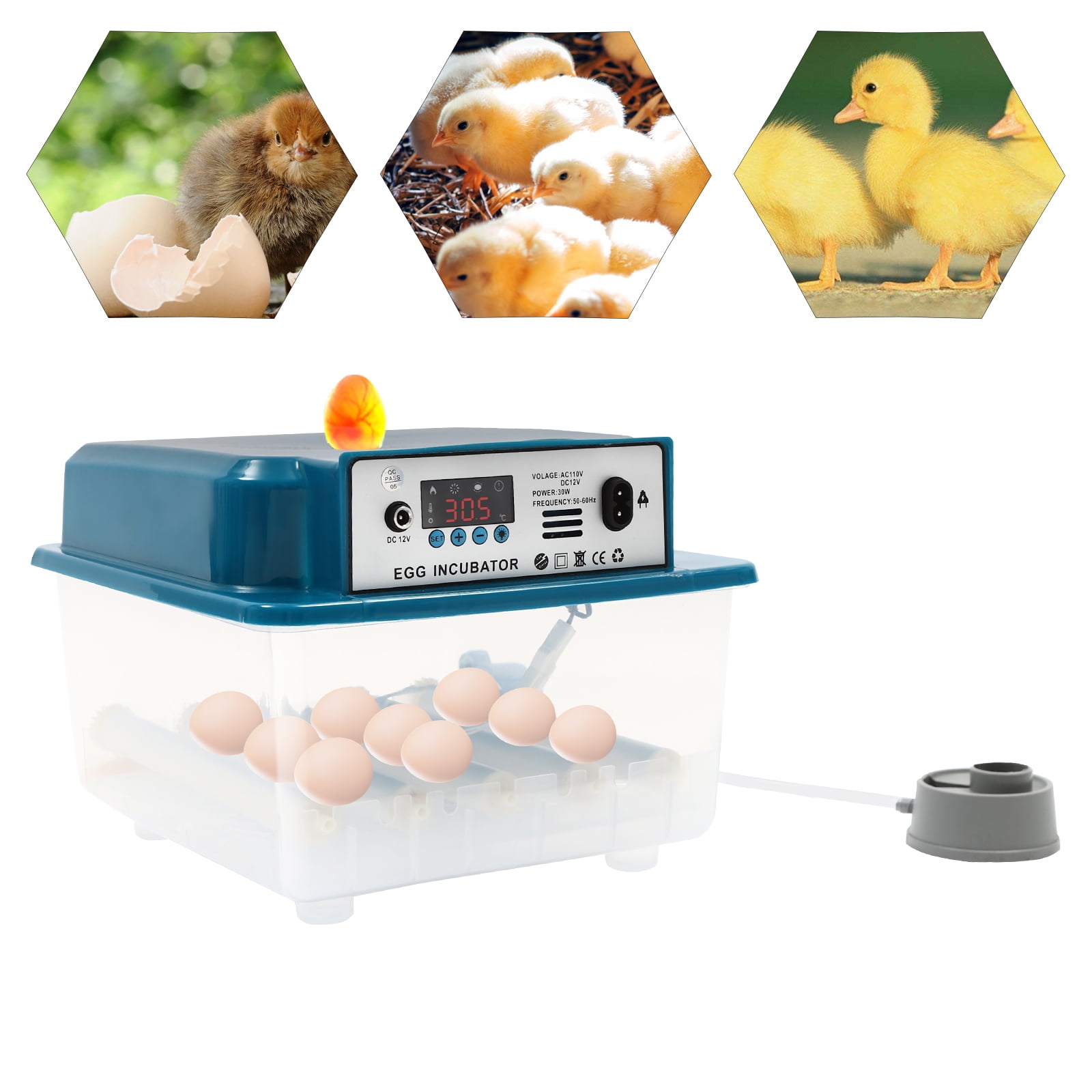Poultry Eggs Hatching Machine Incubator Automatic Chicken Quail Chick ...