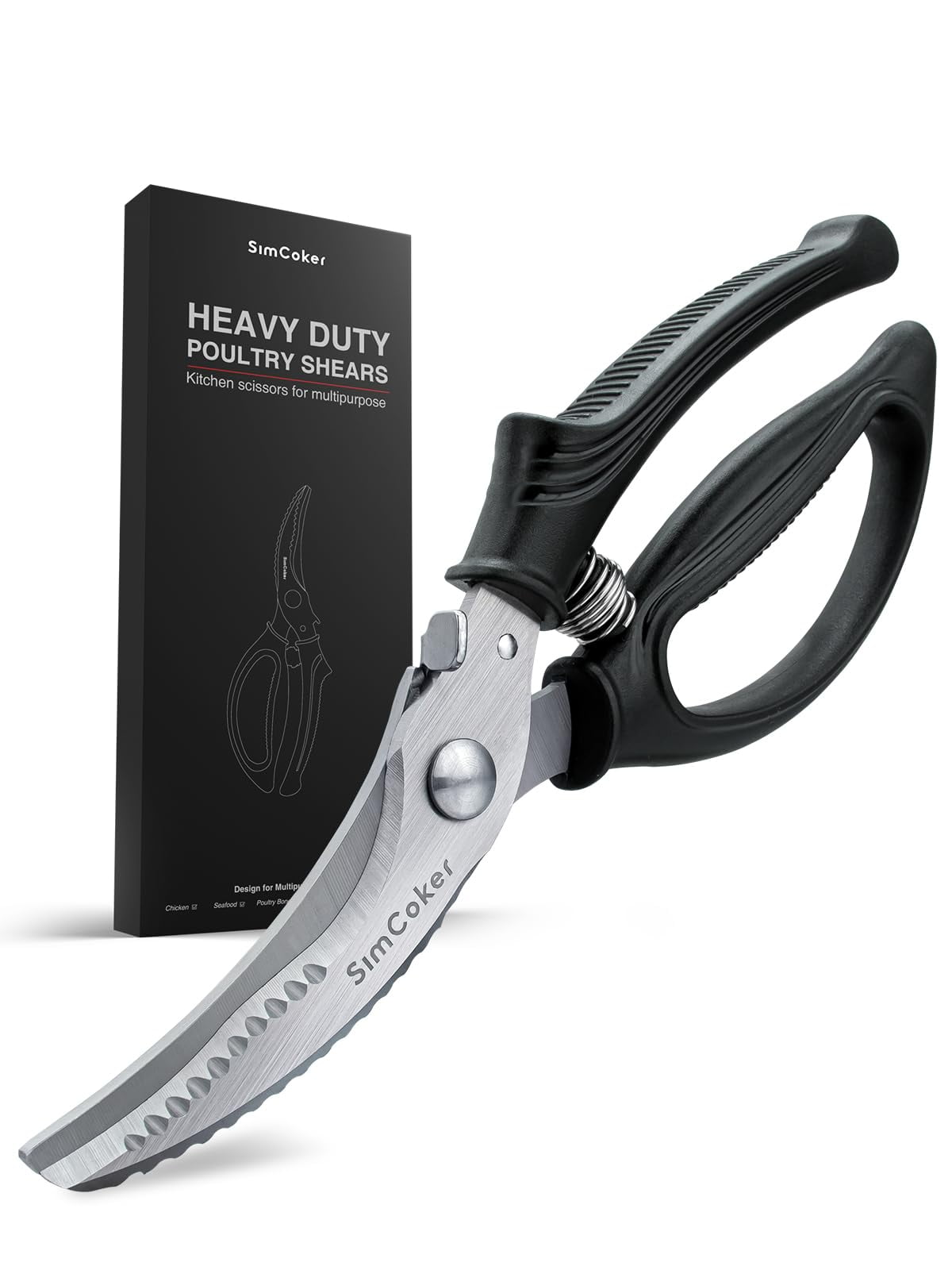 Poultry Shears, Heavy Duty Kitchen Shears With Anti-Slip Handle ...