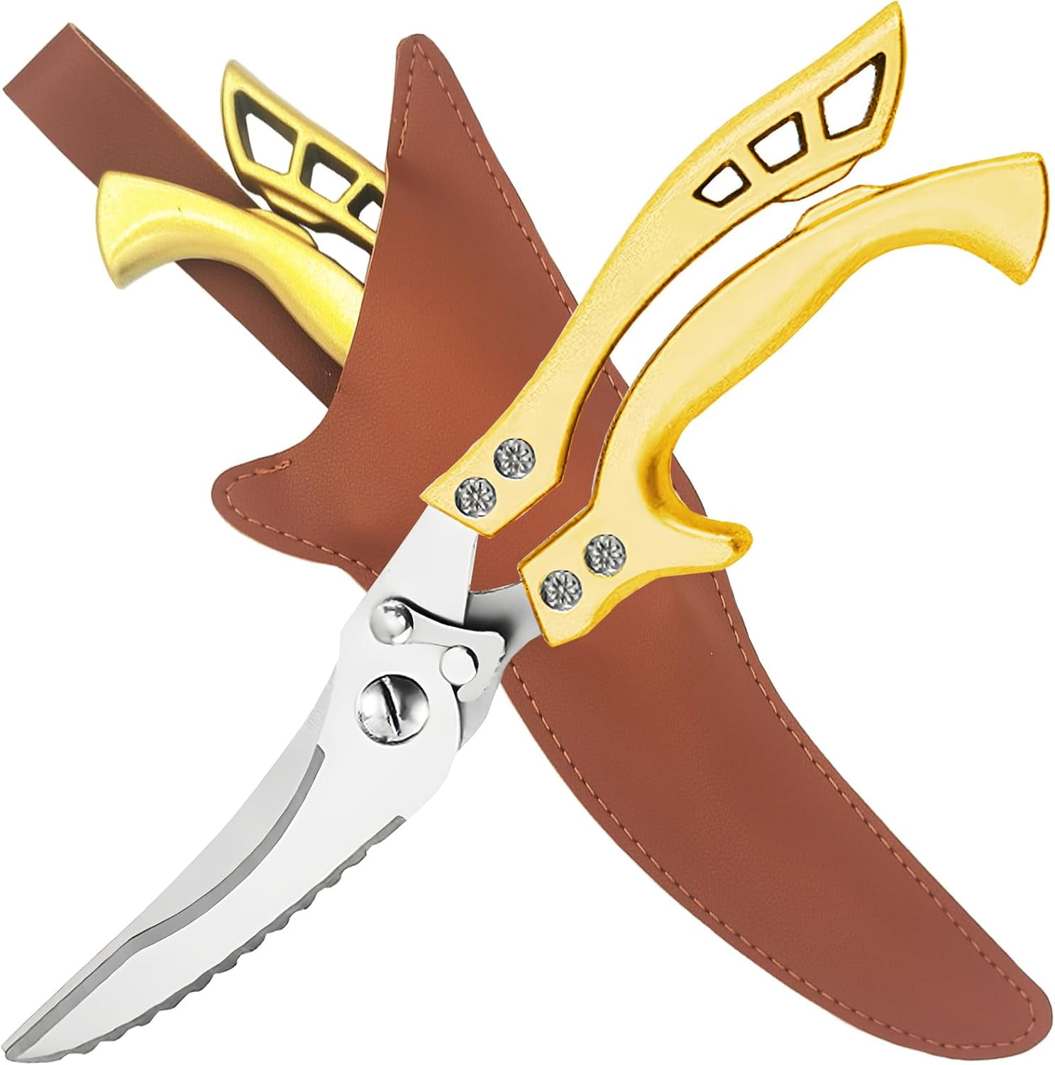 Poultry Shears Heavy Duty Kitchen Shears with Serrated Edge, Kitchen ...