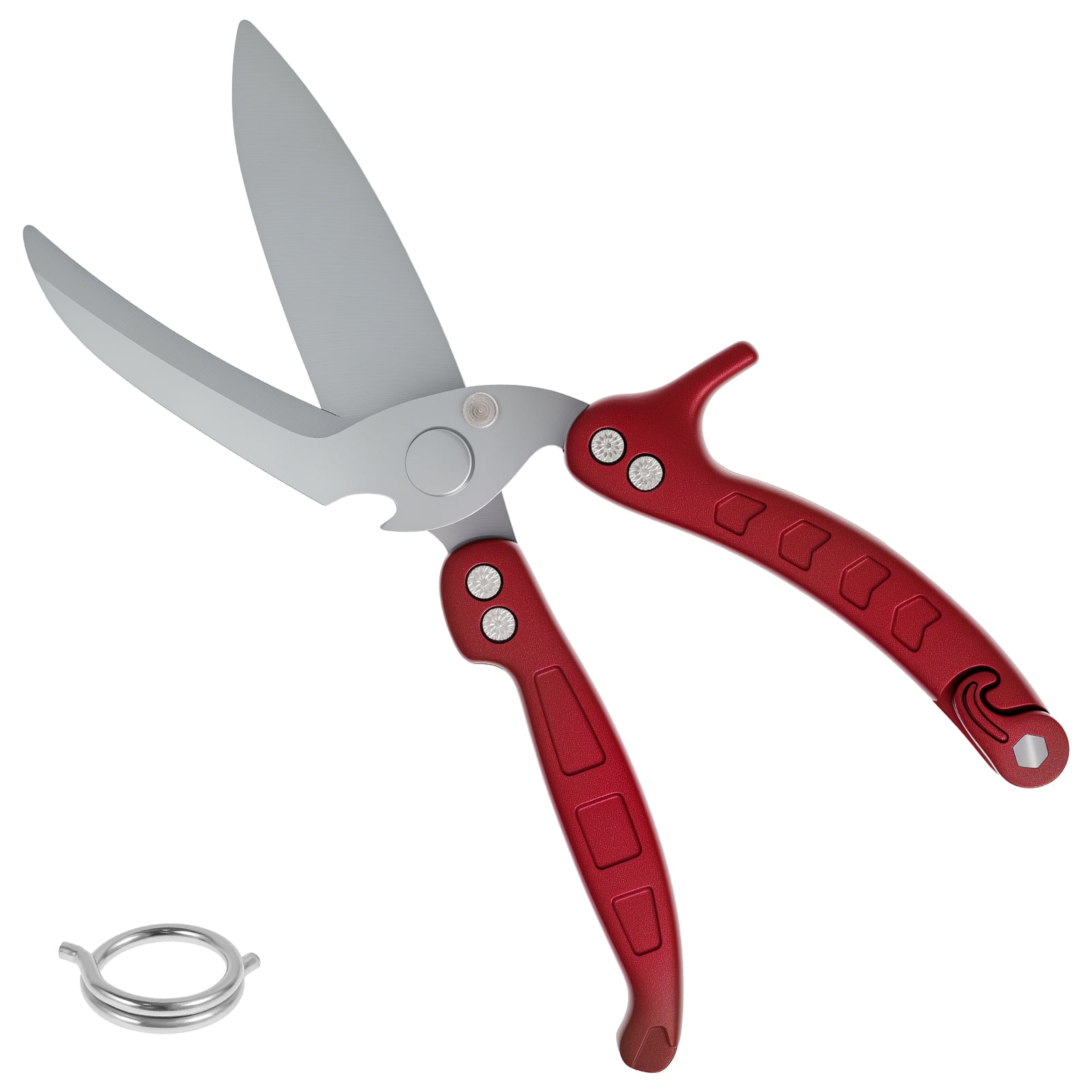 Poultry Shears Kitchens Scissors Ergonomic Safe Stainless Steel Food ...