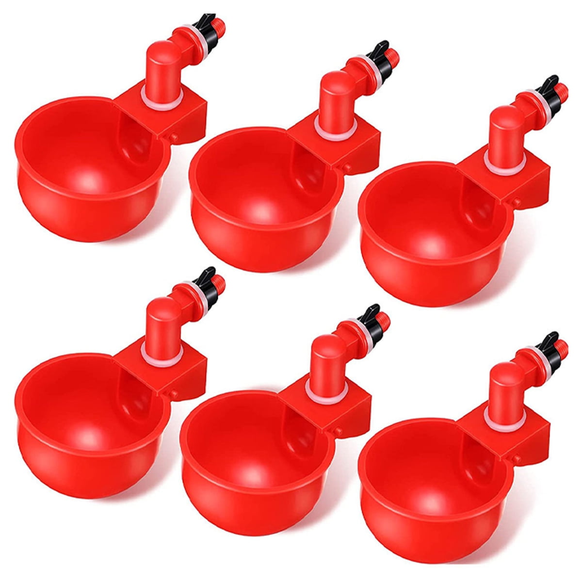 Poultry Waterer, Heavy-Duty Automatic Chicken Waterer Cups With Wide ...