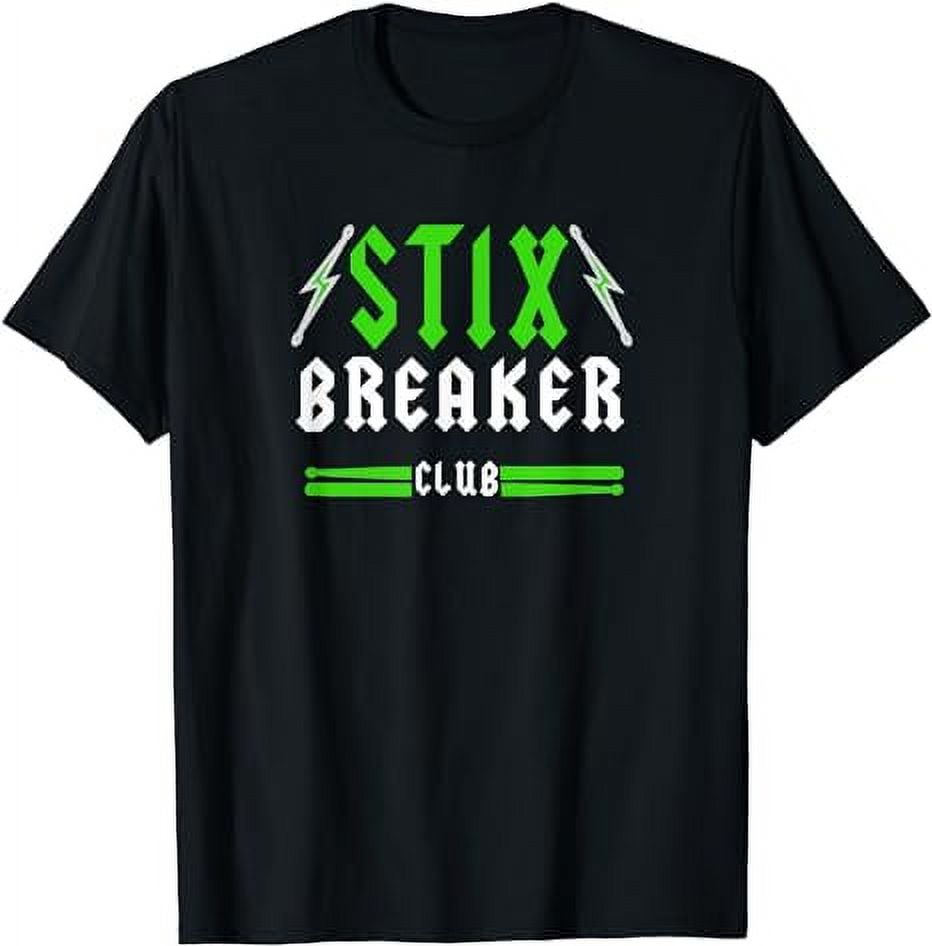 Pound Fitness with Drumsticks Graphic 'Stix Breaker Club' T-Shirt ...