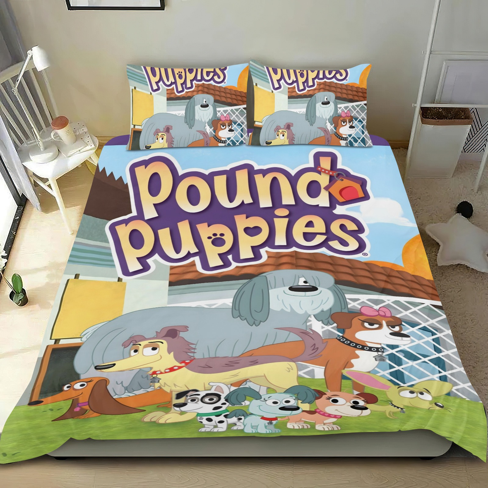 Pound Puppies-Bed Duvet Cover Microfiber Bedding Sets 3D Printed ...