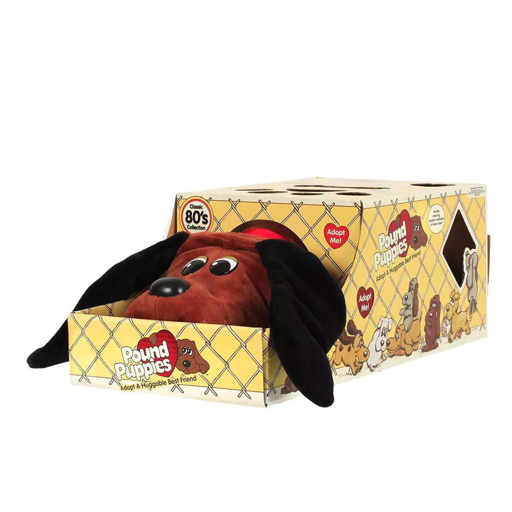 Pound Puppies Classic Stuffed Animal Reddish Brown With Black Spots ...