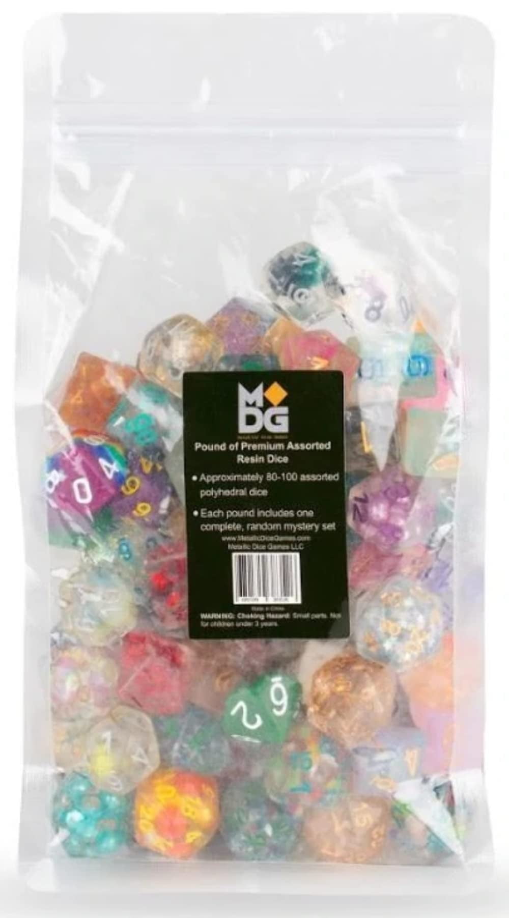 Pound of Assorted Premium Resin Dice - Walmart.com