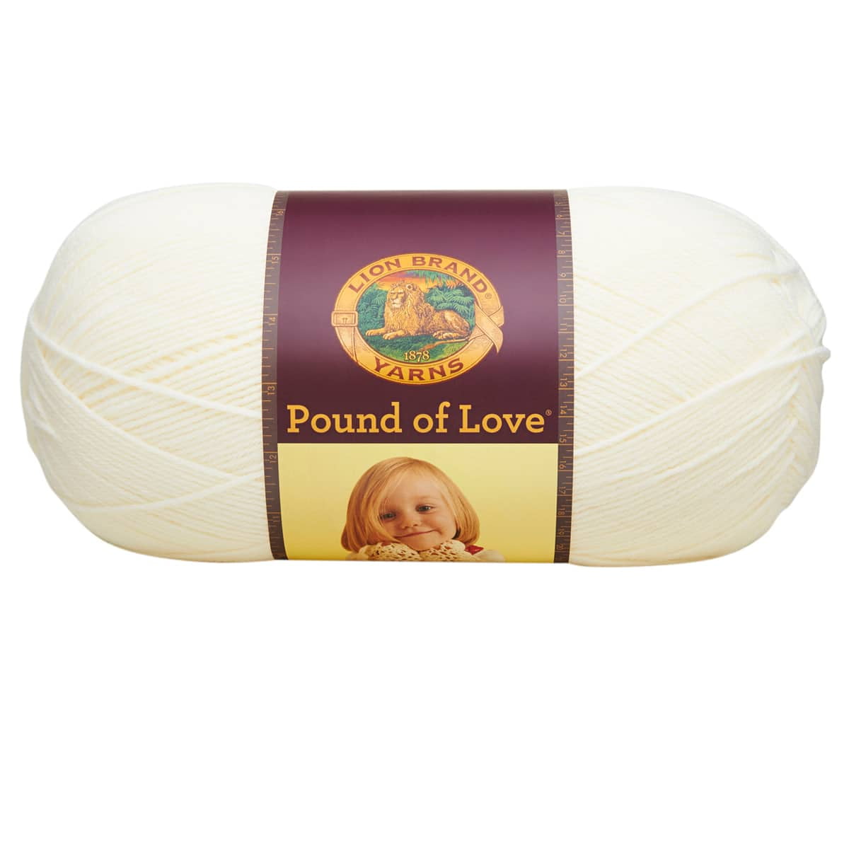 Pound of Love Yarn by Lion Brand - Solid Yarn for Knitting, Crochet ...