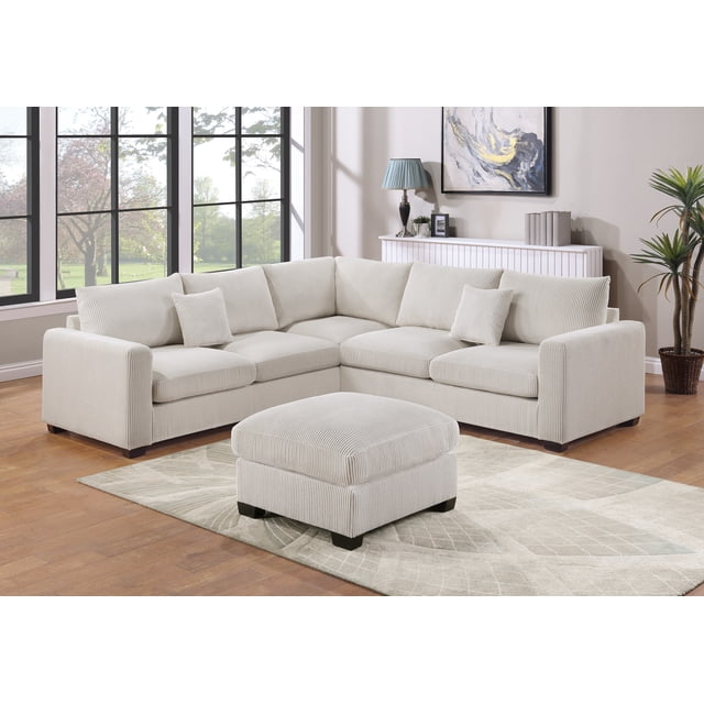 Poundex 4-pcs Sectional Set - Walmart.com