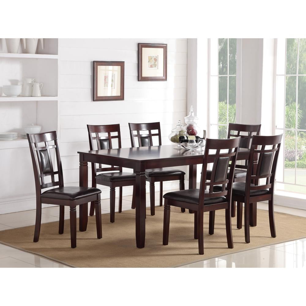 Poundex 7-Pcs Dining Set - Walmart.com