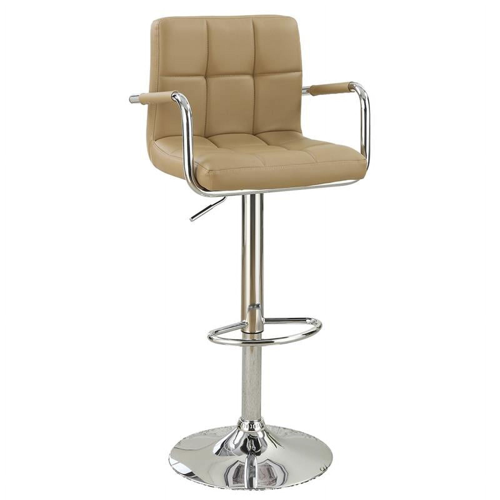Poundex F1568 22 x 18 x 38-44 in. Adjustable Height & Swivel Barstool ...